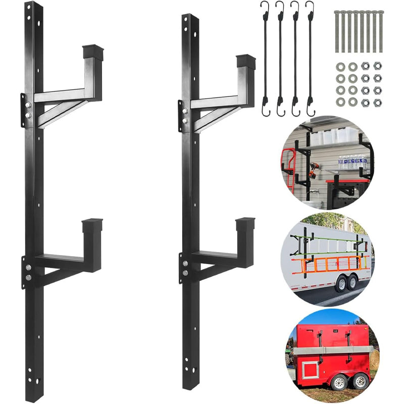 Trailer Ladder Rack 661 LBS Capacity for Enclosed Trailer Exterior Sid ...