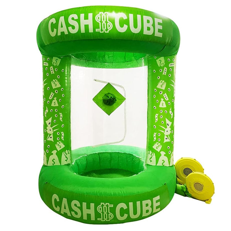 Inflatable Cash Cube with 450W+750W Blowers Quick Inflated Cash Cube f ...