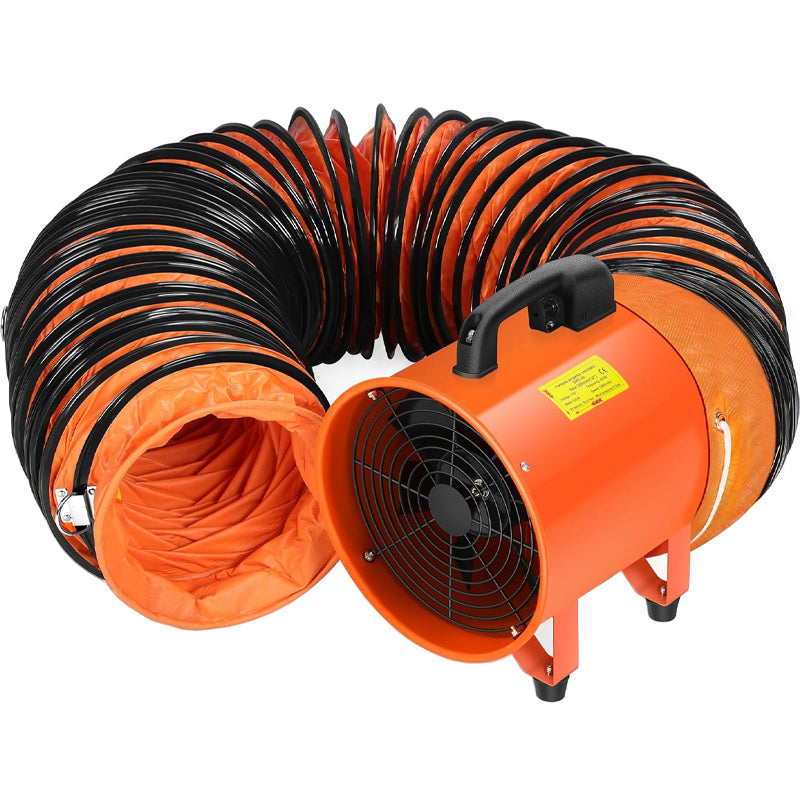 12 Inch Portable Ventilator with 32.8 FT Hose Utility Blower Exhaust L ...