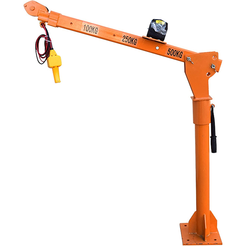 Davit Crane,Folding Electric Hoist/Workshop Crane, 500 Kg Domestic Tru ...