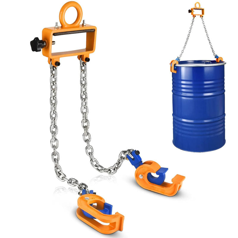 Drum Lifter Chain Drum Lifter 2200 lbs Capacity Upgraded Carbon Steel ...