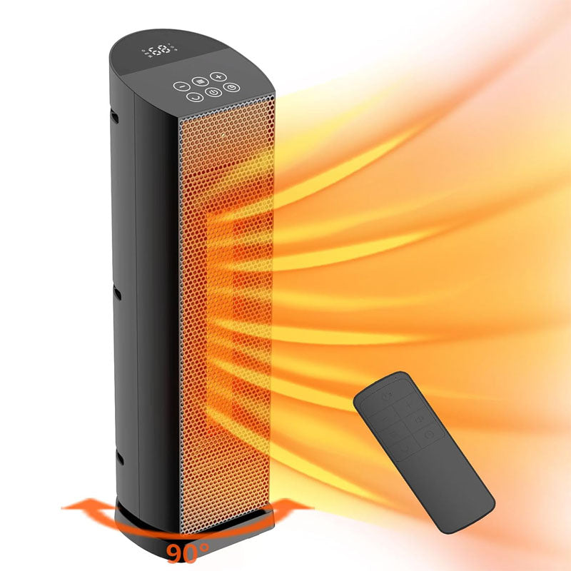 24 inch Electric Space Heaters 90° Oscillating Tower Electric Heater 1 ...