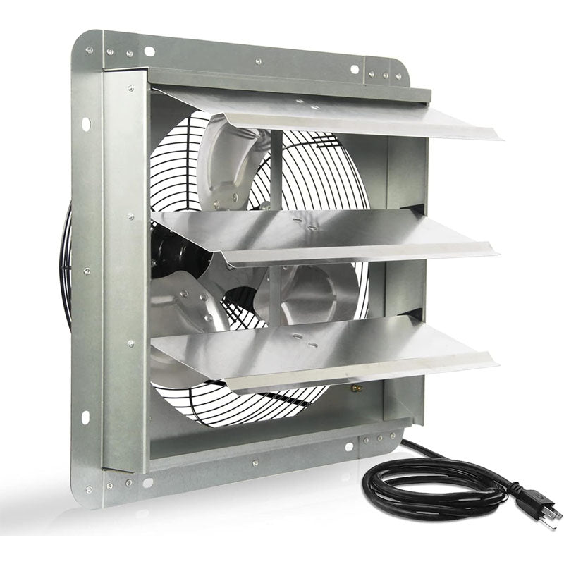 14 Inch Industrial Ventilation Extractor Automatic Aluminum Shutter Hi ...