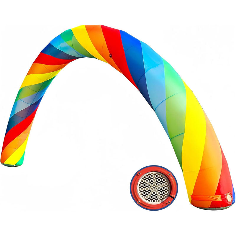 26FT Inflatable Arch Rainbow Arch with Built in 150W Blower for Birthd ...