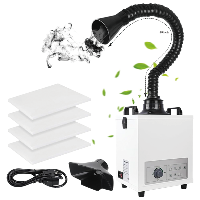 120W Strong Suction Solder Fume Extractor,FES150 3 Stage Filter Laser ...
