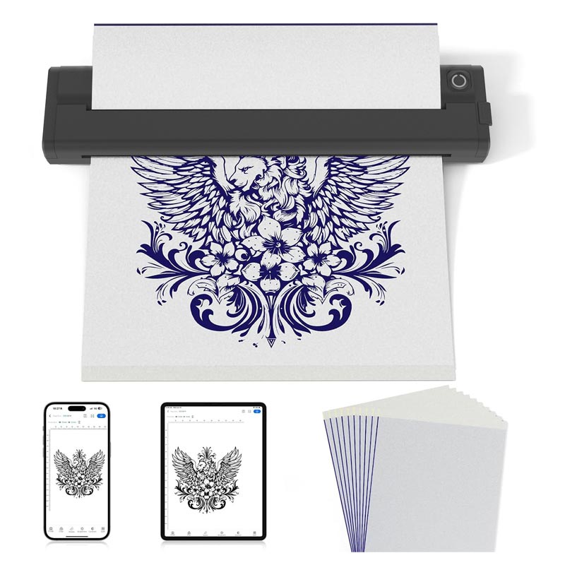 Thermal Tattoo Printer A4 Size, Portable Mini Professional Tattoo Tran ...