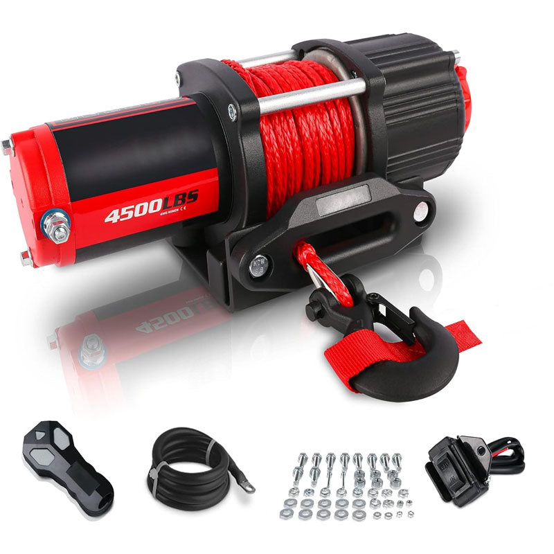 4500 lbs Towing Winches 12V Electric Winch Kits with Fairlead Wireless ...